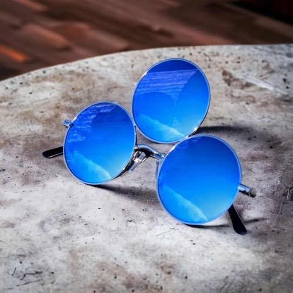 Third Eye Sunglasses – Blue – New Design for 2024! – Trippy Lights